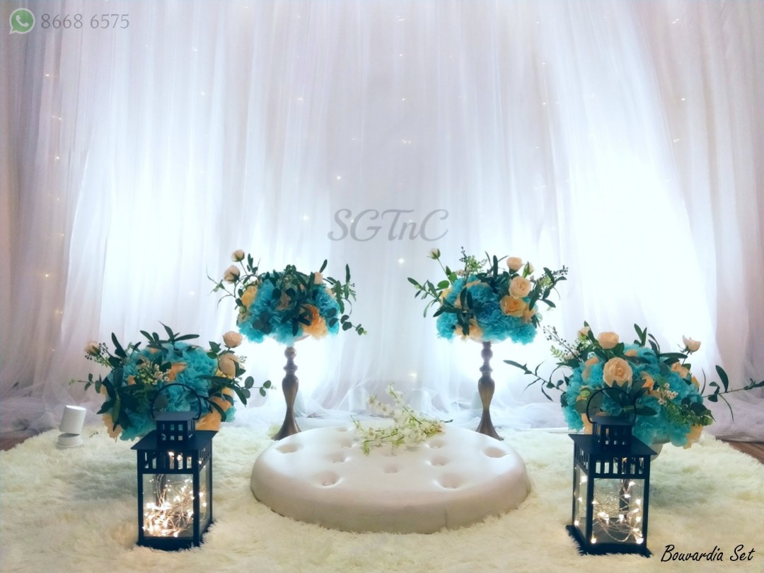 Rent Mini Pelamin Dais Tables and Chairs Rental Sofa Backdrop Bench ...
