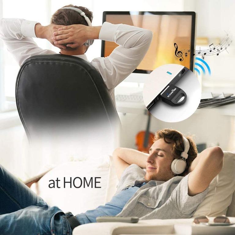 Rocketek Bluetooth 4.0 USB Dongle Adapter, Bluetooth Transmitter ...