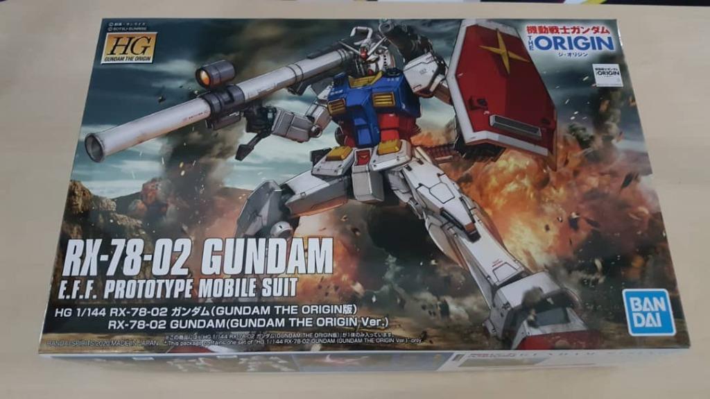 RX-78-02 GUNDAM THE ORIGIN VERSION [026] HG 1/144 BANDAI GUNPLA, Hobbies & Toys, Toys & Games on ...
