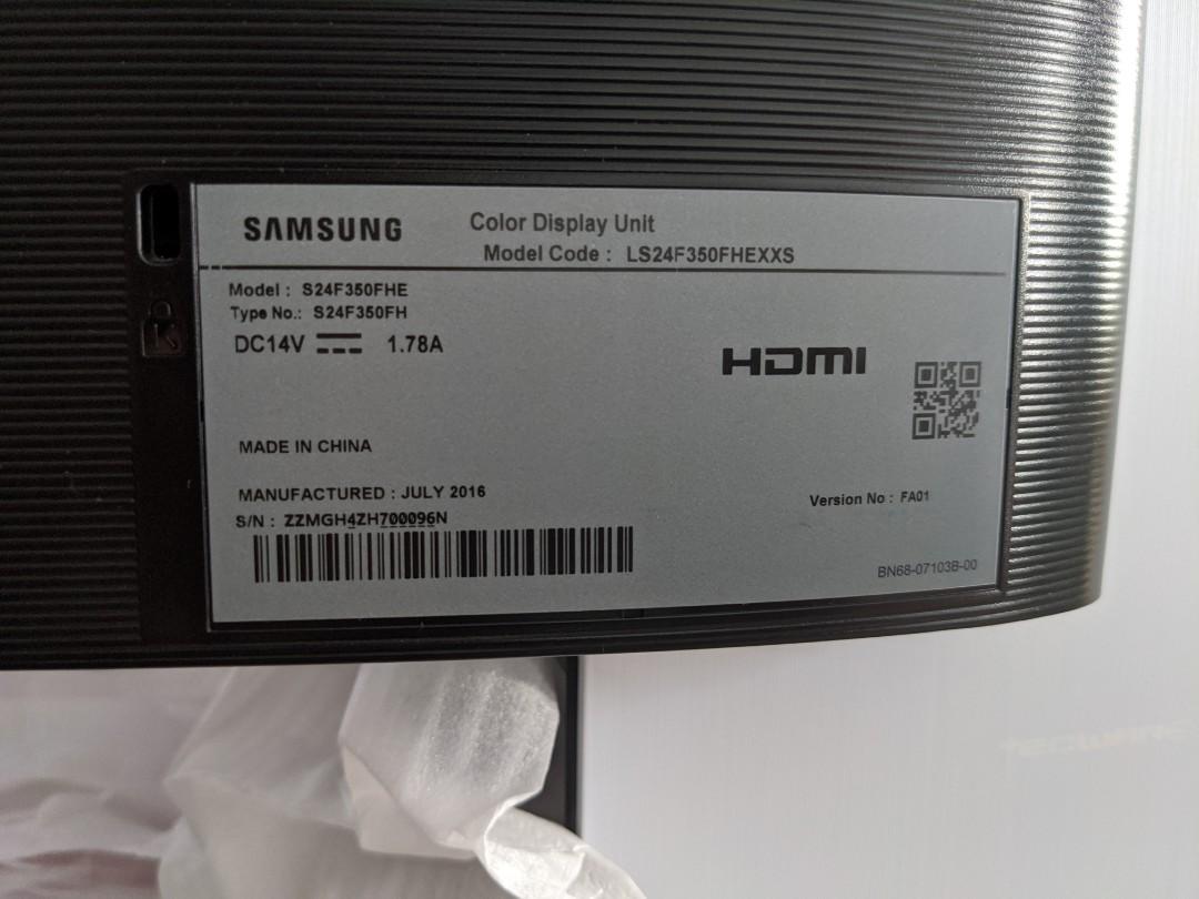 Samsung 24" LED Monitor s24f350fhe with mount on Carousell