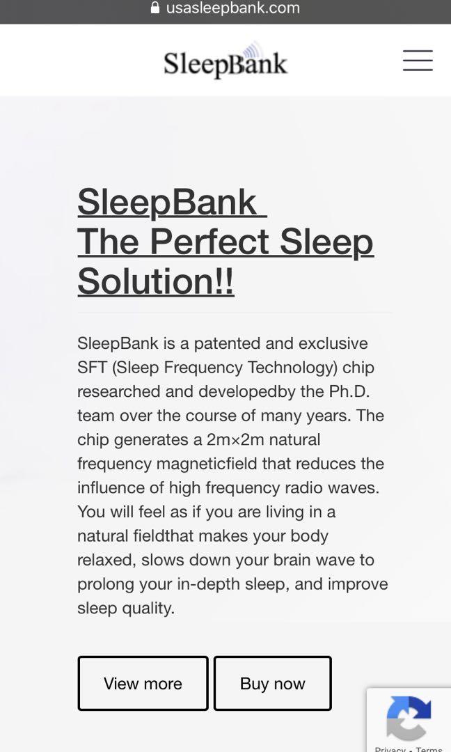 SleepBank, Health & Nutrition, Assistive & Rehabilatory Aids, Other ...