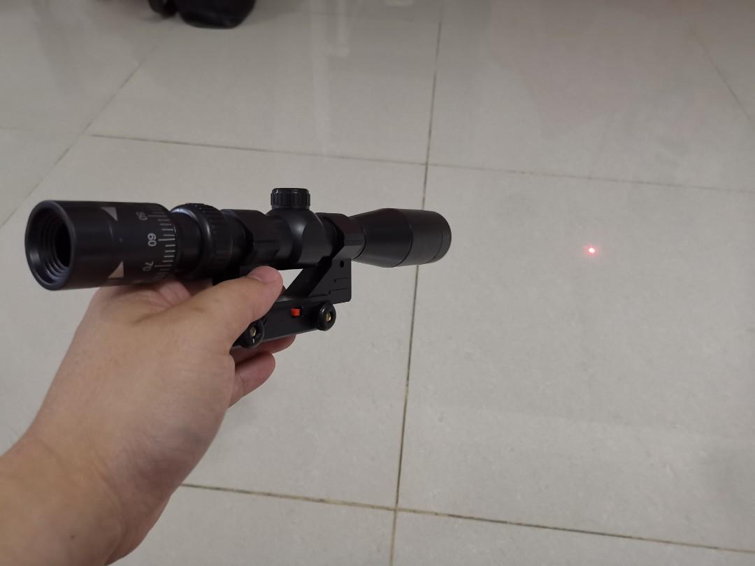 Sniper scope toy with red dot light, nerf mod, Hobbies & Toys, Toys ...