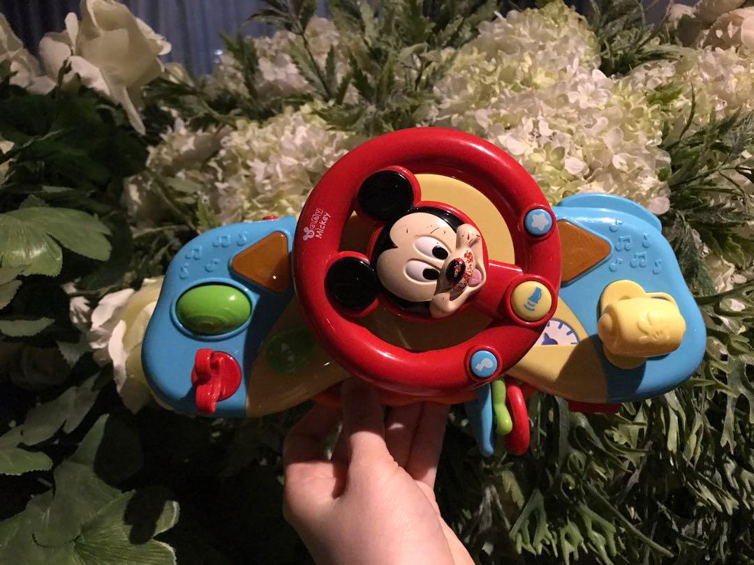 Steering wheels mickey mouse nyala bagus, Bayi & Anak, Lainnya di Carousell