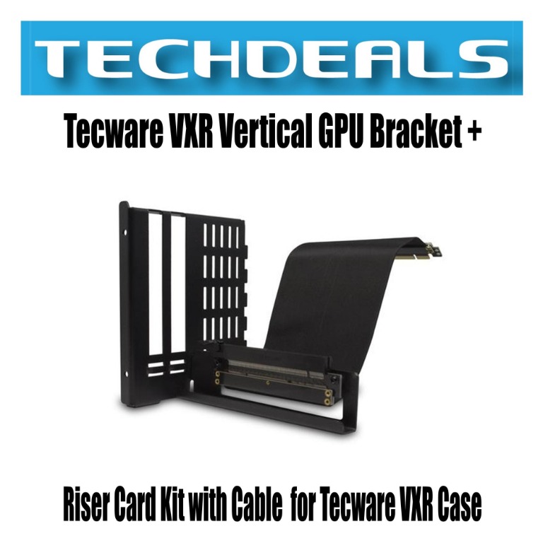 Tecware VXR Vertical GPU Bracket + Riser Card Kit with Cable for ...