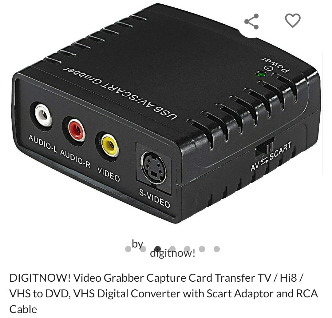 6U LELONG SALES! DIGITNOW! Video Grabber Capture Card Transfer TV / Hi8 ...