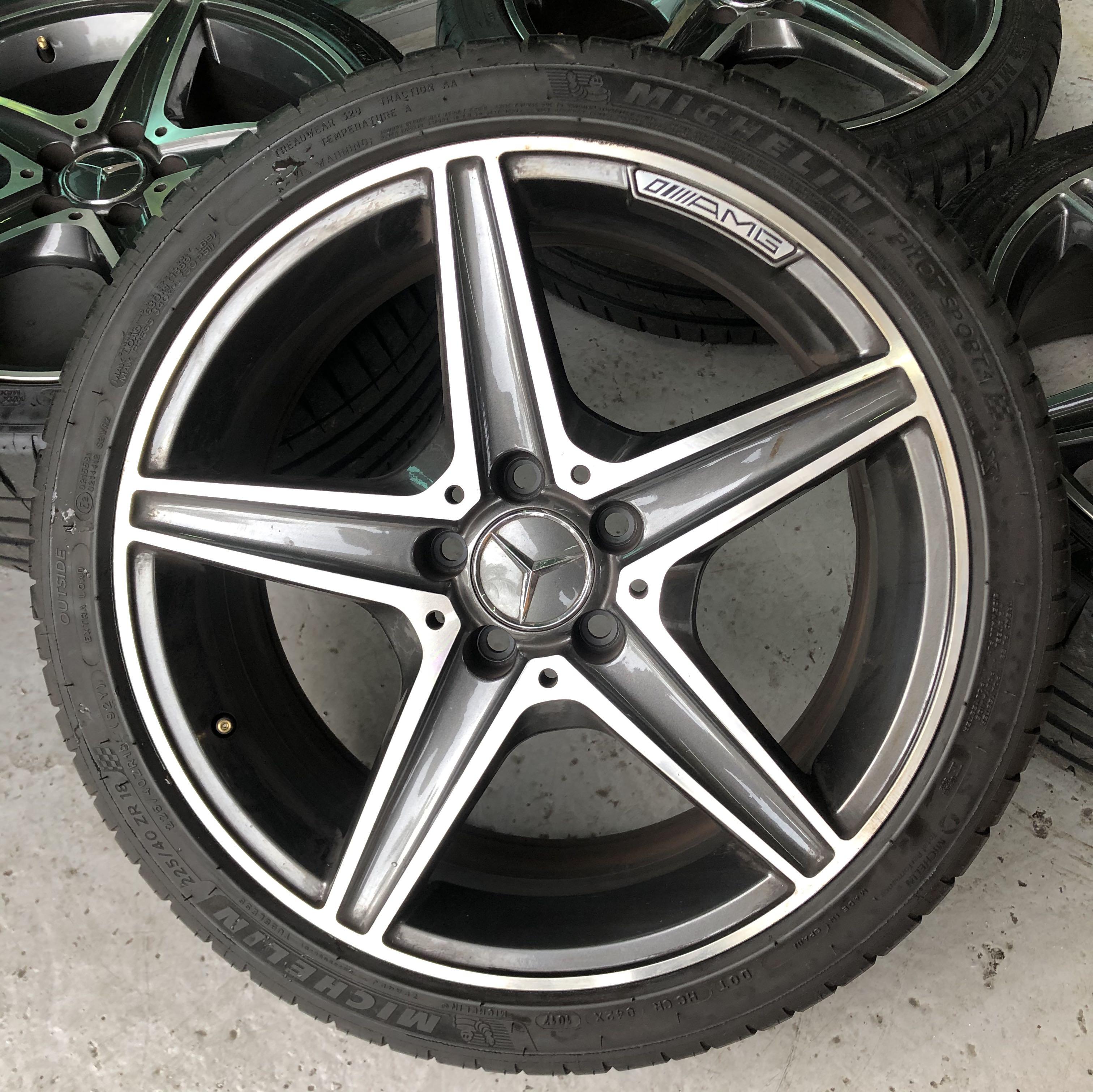 Used Mercedes Sport Rim & Michelin Tires 90%, Car Accessories, Tyres ...