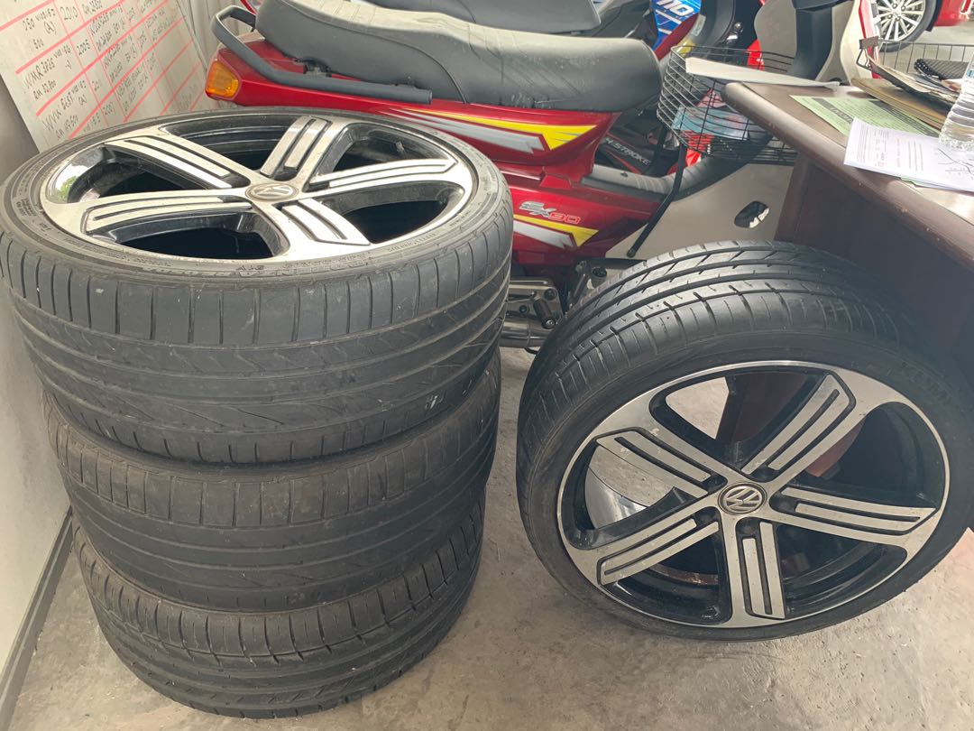 Volkswagen Golf R MK7 original rims for sale, Auto Accessories on Carousell