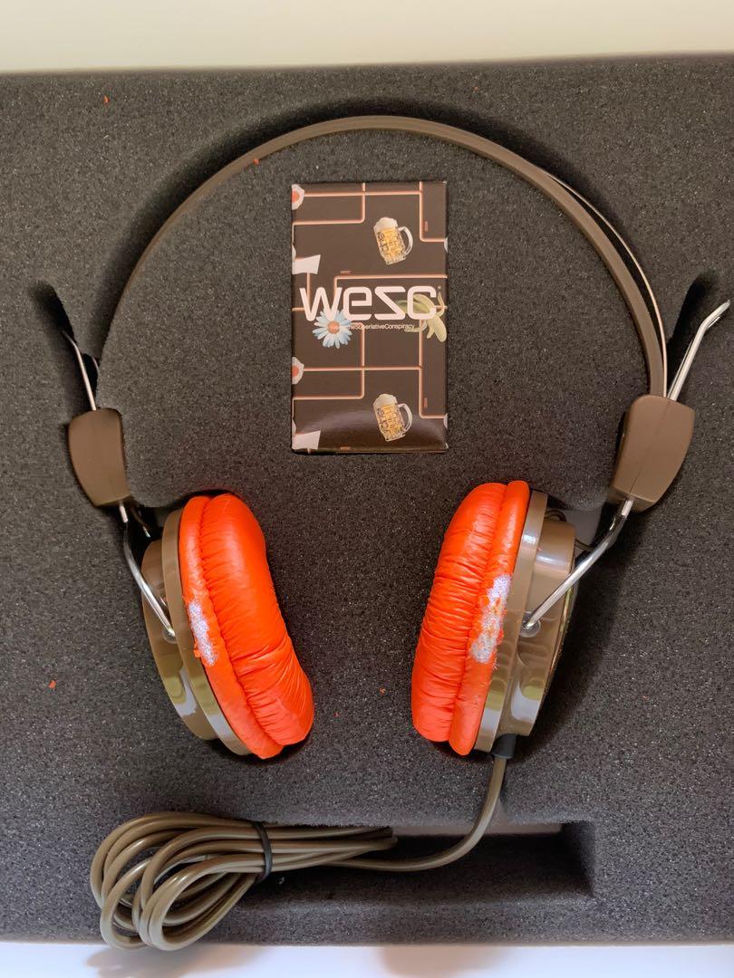 Rare WESC Egg Beer Crayfish Swedish Travel Bongo Headphones 100% ...