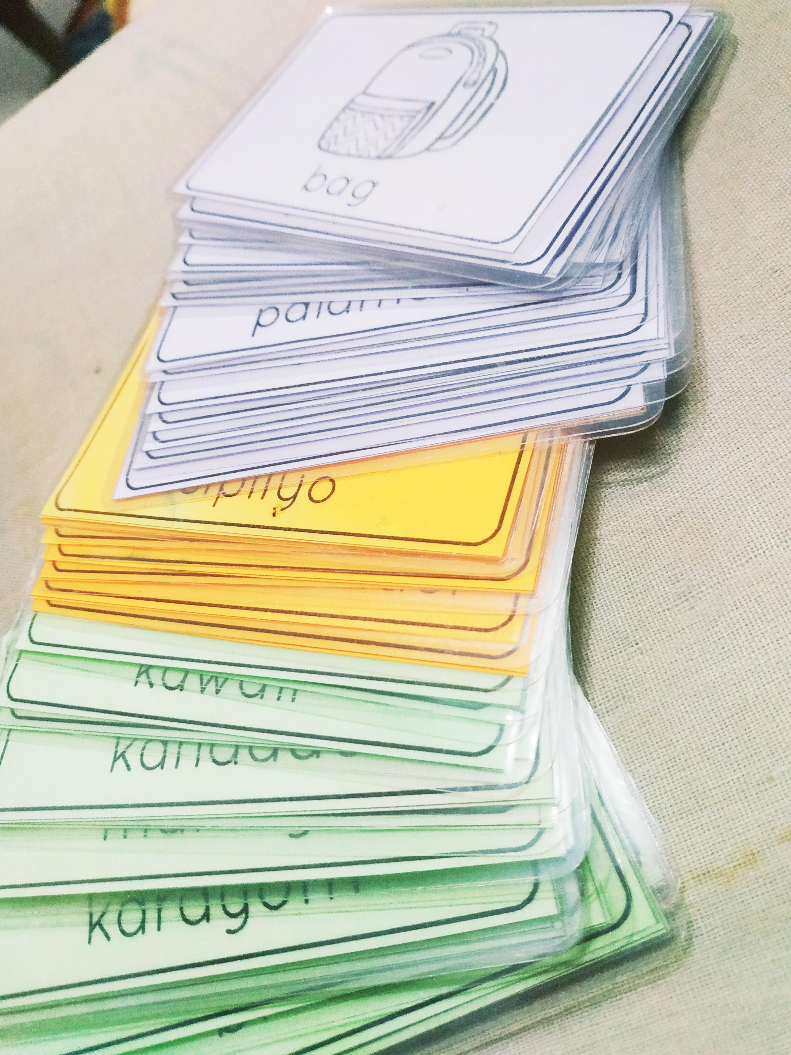 40 pcs Laminated Flashcards (Things that Go Together), Hobbies & Toys ...