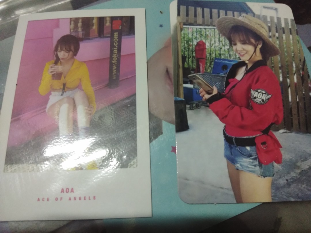 AOA Jimin Official Good Luck Photocards (Both Versions), Hobbies & Toys ...
