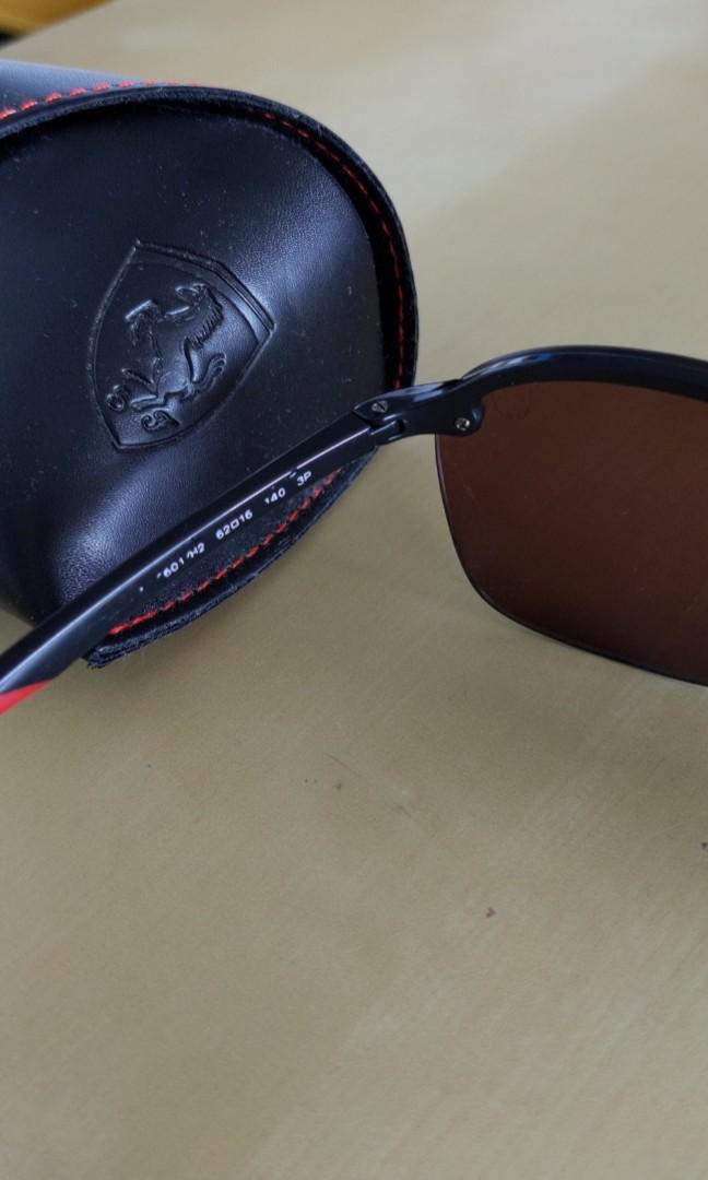 Authentic Ray Ban Ferrari polarized sunglasses - matrix style, Men's ...