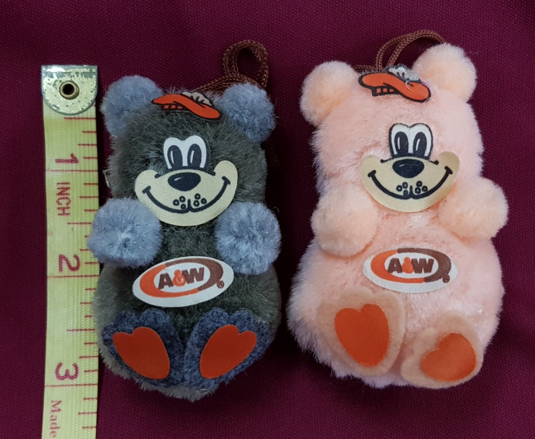 A&W Bear Plush Ornaments (circa early 90's)., Hobbies & Toys ...