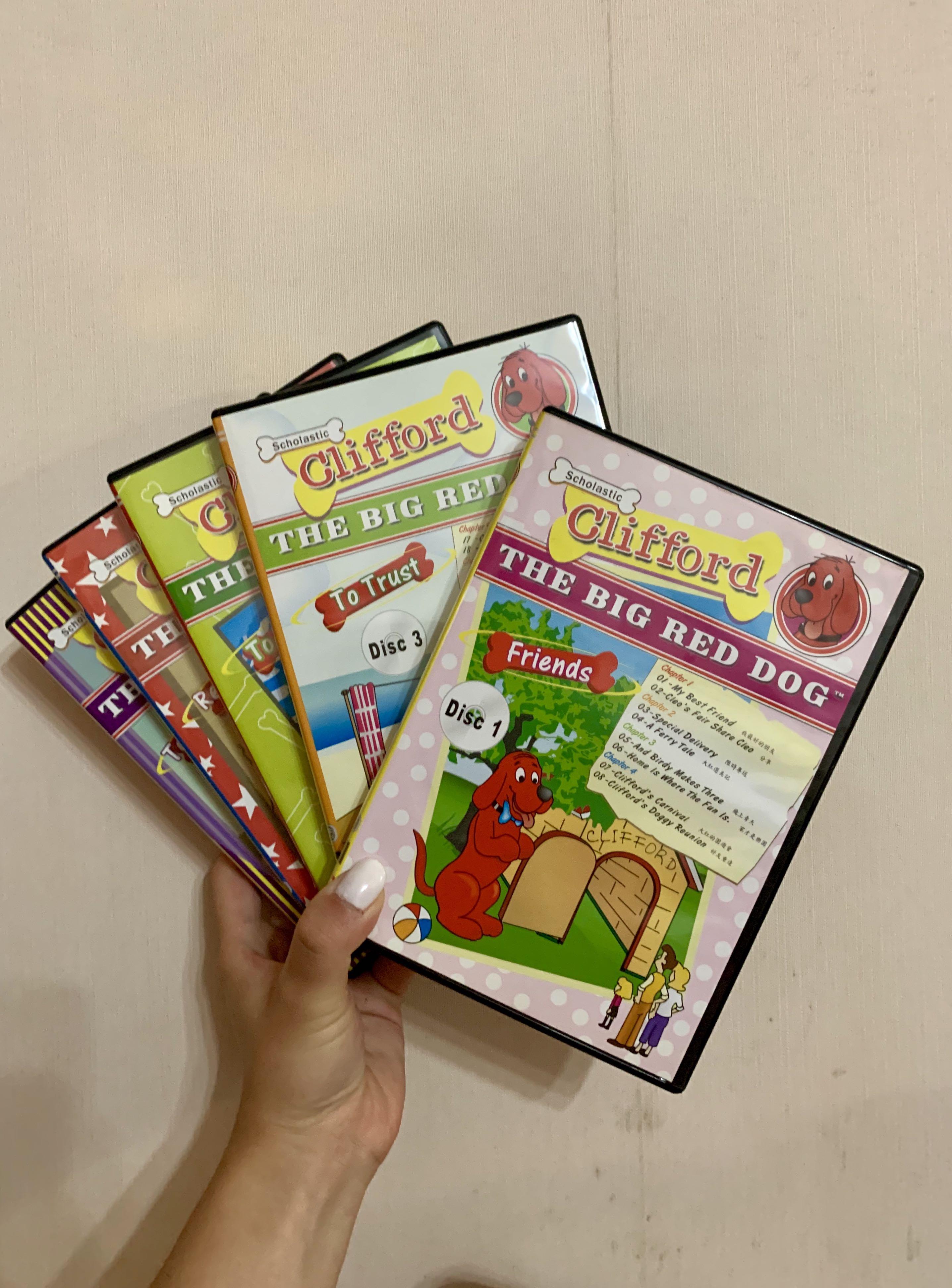 ‼️Clifford the Big Red Dog DVD Series, 興趣及遊戲, 收藏品及紀念品, 明星周邊 - Carousell