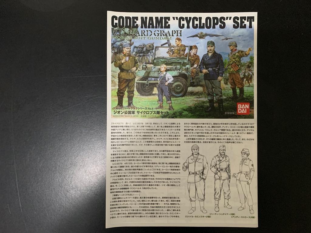 Code Name “Cyclops” SET 獨眼巨人小隊（機動戰士高達）, 興趣及遊戲, 玩具 & 遊戲類 - Carousell