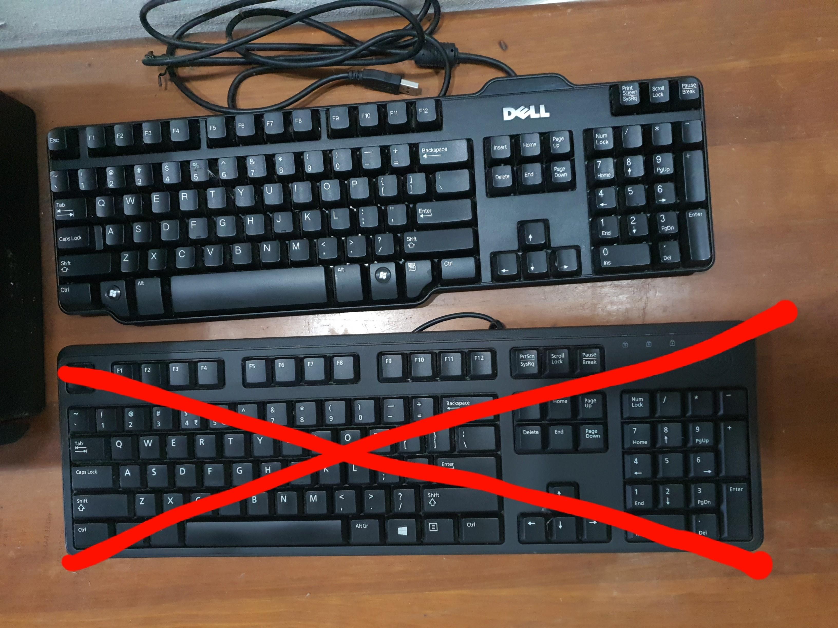 Dell Usb Wired Keyboard Computers Tech Parts Accessories Computer Keyboard On Carousell