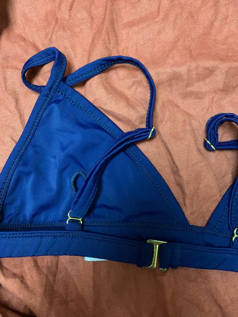 Eighth Mermaid Navy Blue Triangle Bikini Top, Women's Fashion, Tops ...