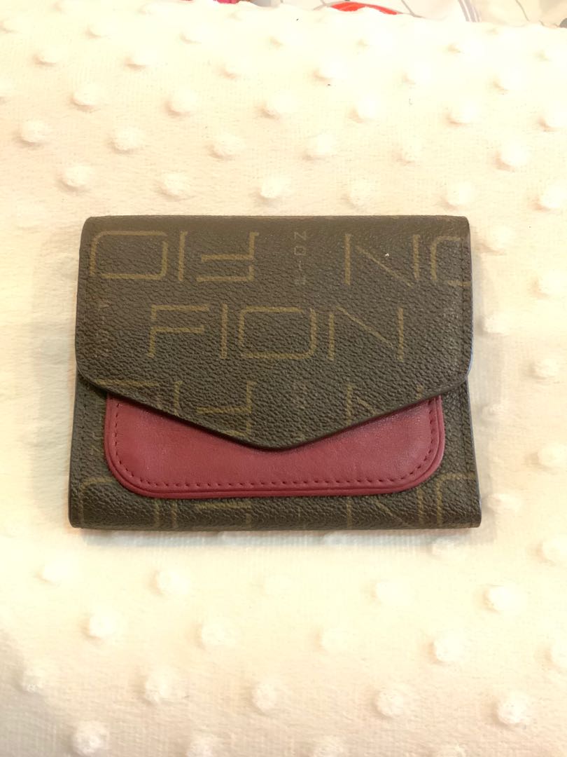 FION short wallet, Luxury, Bags & Wallets on Carousell