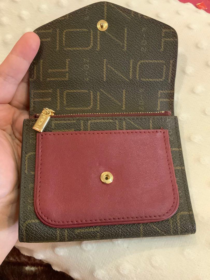 FION short wallet, Luxury, Bags & Wallets on Carousell