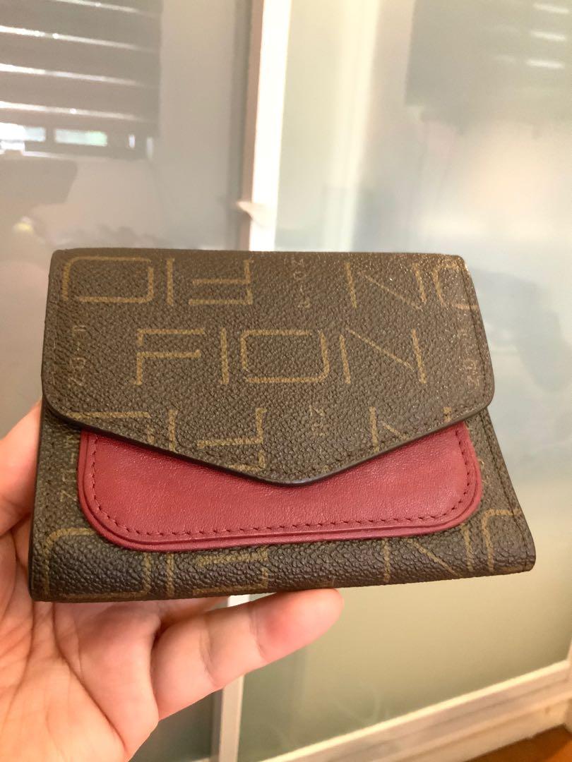 FION short wallet, Luxury, Bags & Wallets on Carousell