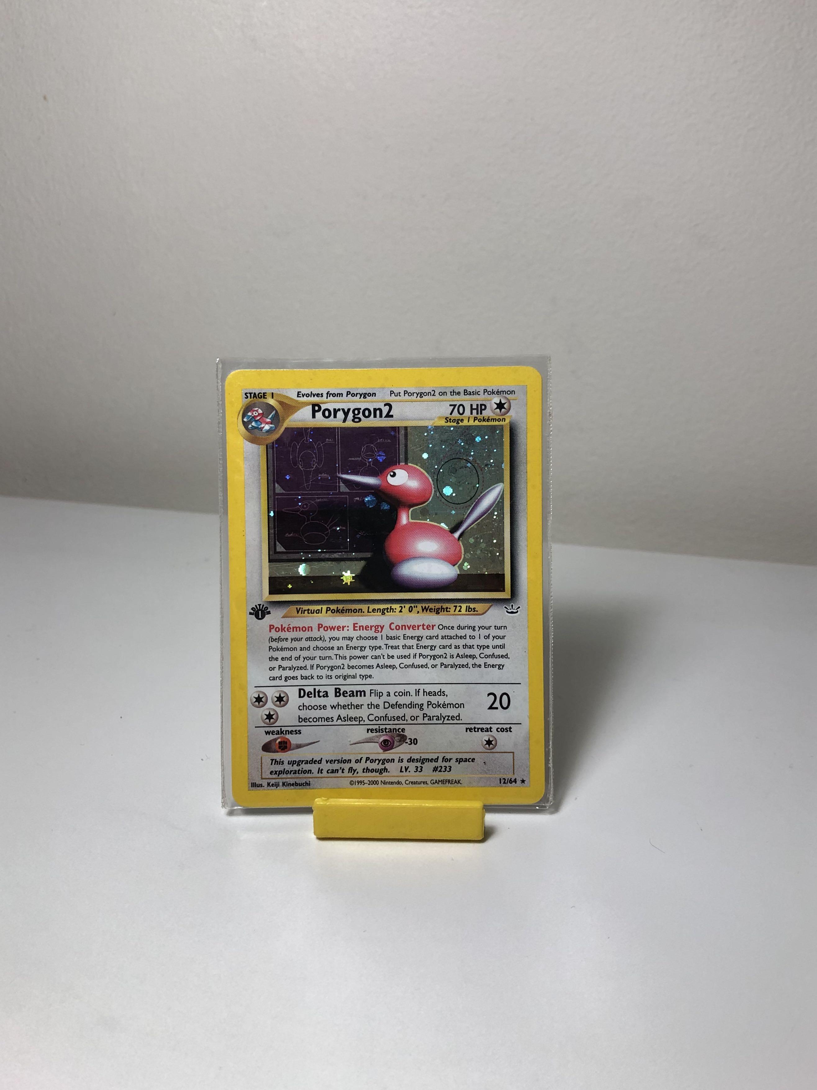 FIRST EDITION Porygon2 Holo Neo Revelations Pokemon Card, Hobbies ...