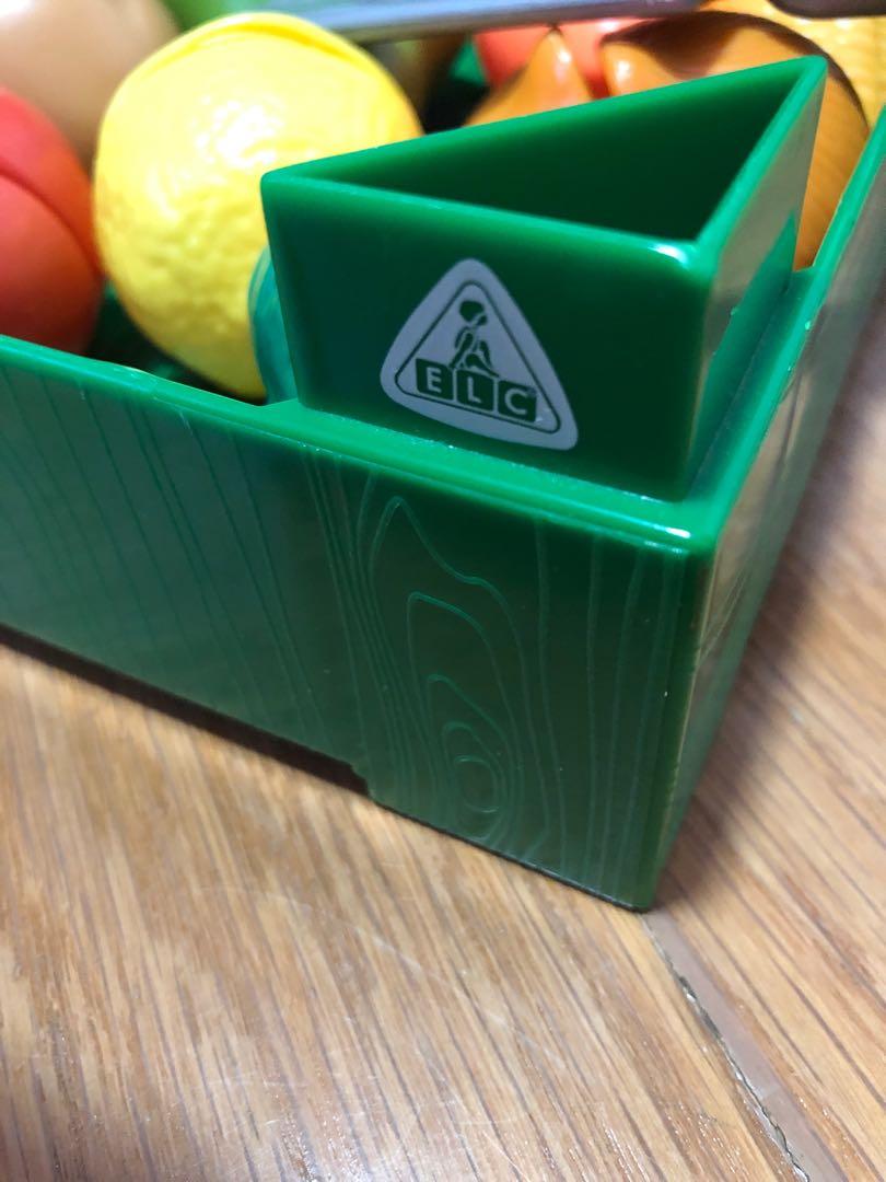 Good condition ELC Crate of Cut and Play Fruit and Vegetables, Babies ...