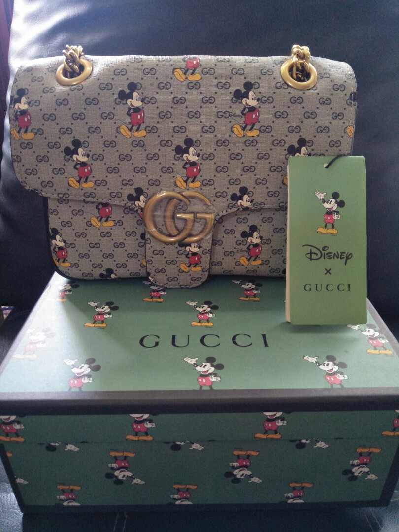 Gucci x Mickey Mouse, Women's Fashion, Bags & Wallets, Purses & Pouches ...
