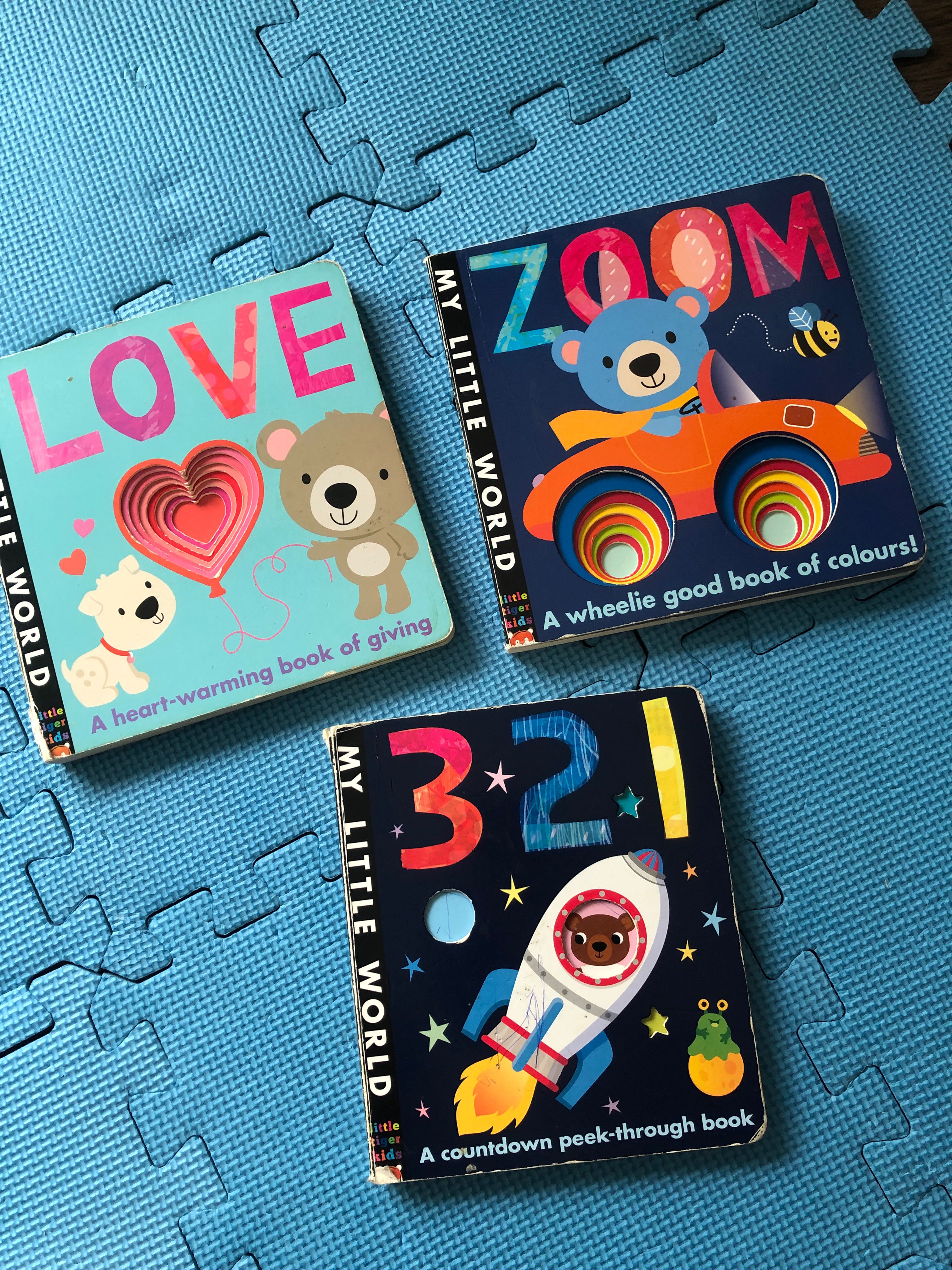 Interactive cardboard books - set of 3, Hobbies & Toys, Books ...