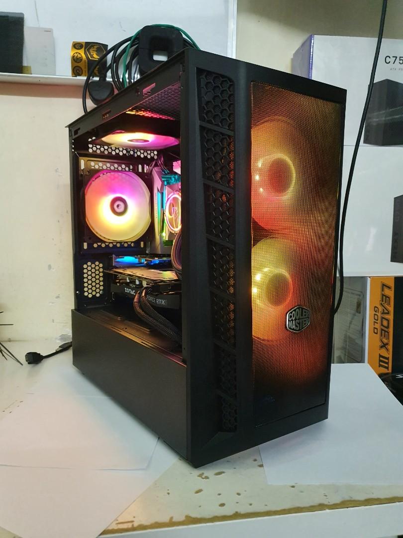 Max Airflow Coolermaster gaming pc ARGB settings for all colours and ...