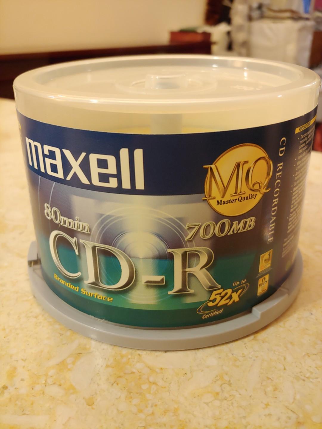 maxell CD-R 80 MQ 52x (32 隻), 音響器材, 音樂播放裝置 MP3及CD Player - Carousell