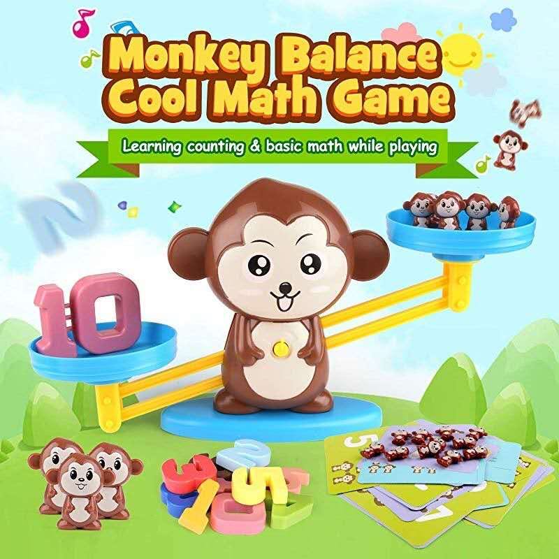 Monkey balance math games!, Hobbies & Toys, Toys & Games on Carousell