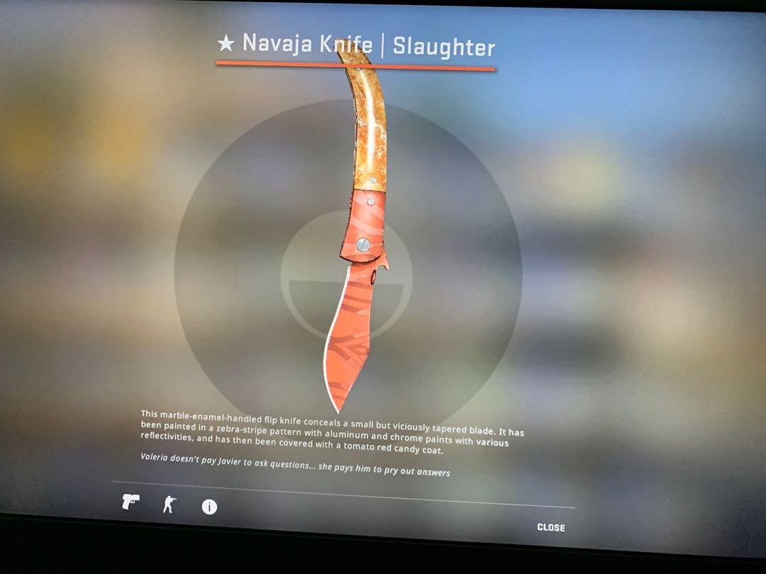 Navaja Knife | Slaughter ( Minimal Wear ), Video Gaming, Gaming ...