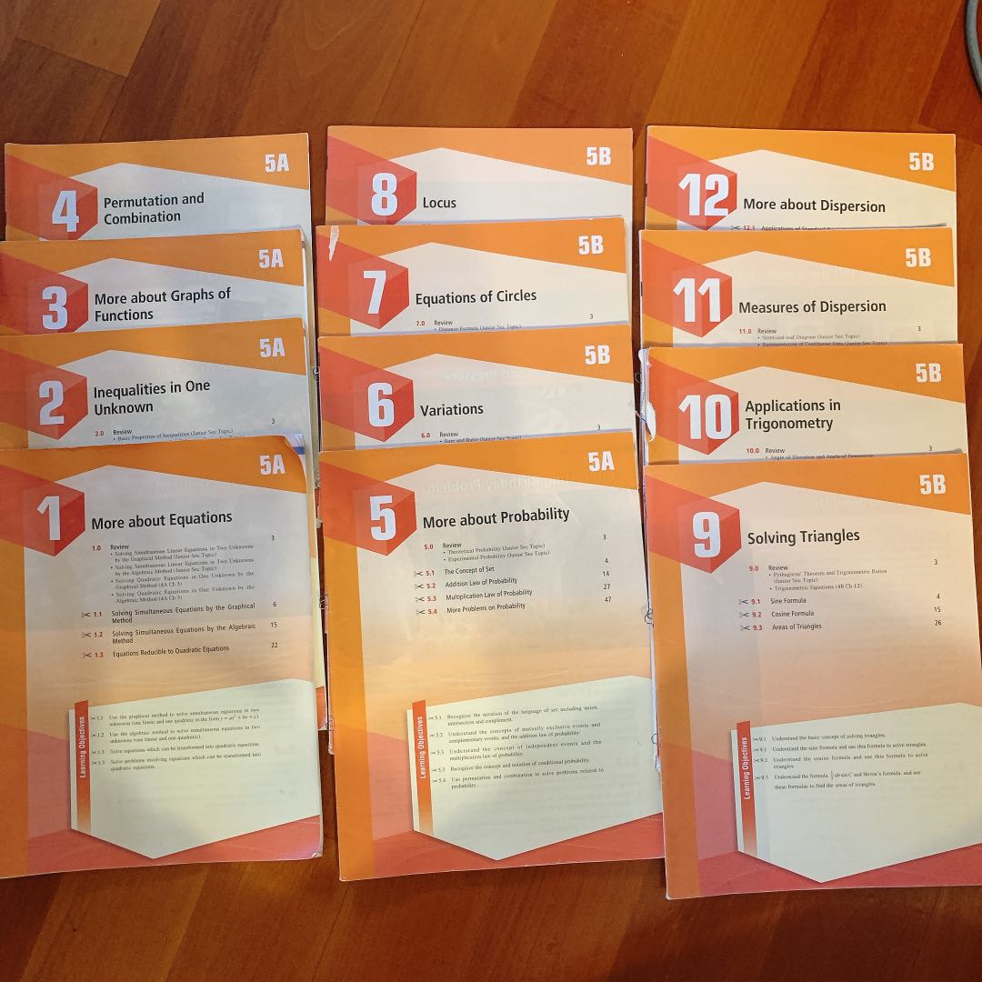 Oxford New Century DSE Form 5 Mathematics Core Textbook 5A 5B, 興趣及遊戲 ...