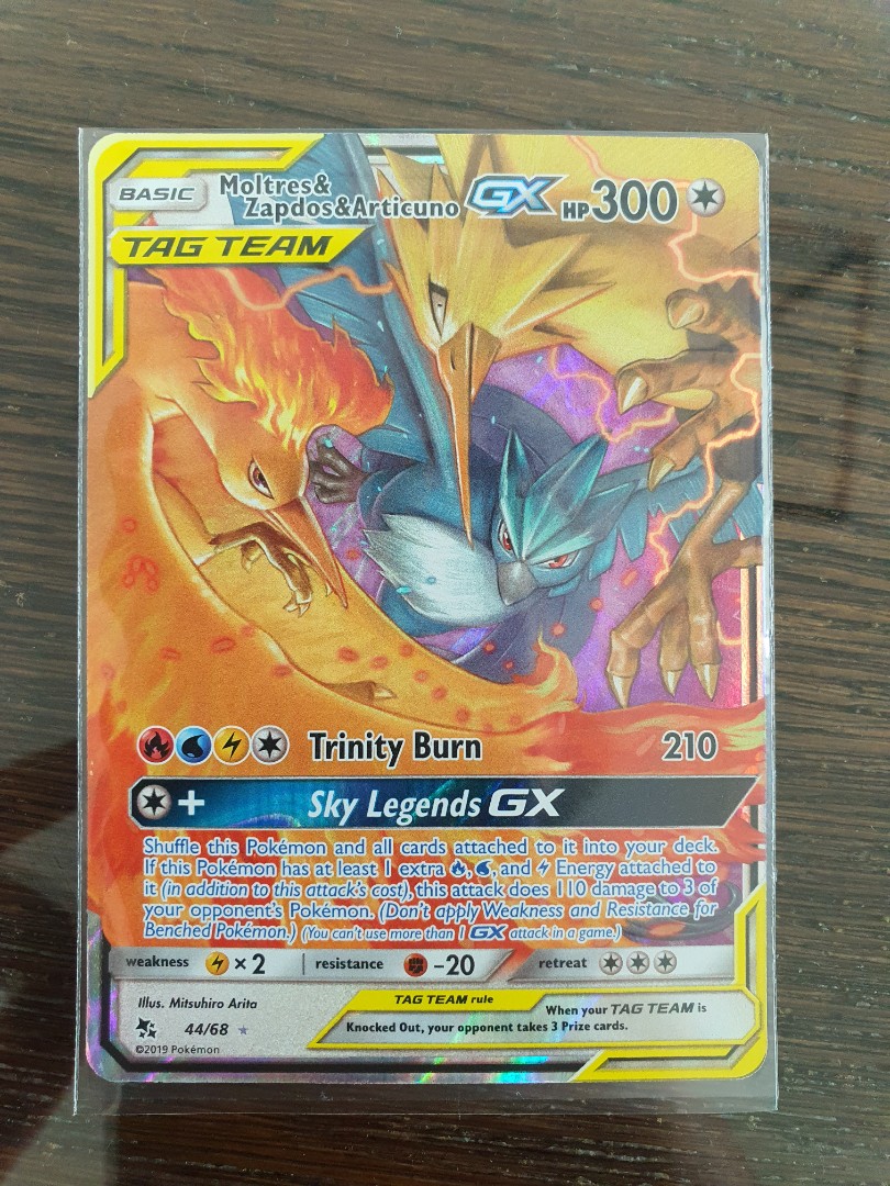 Pokemon Card Hidden Fates Bird Trio, Hobbies & Toys, Toys & Games on ...