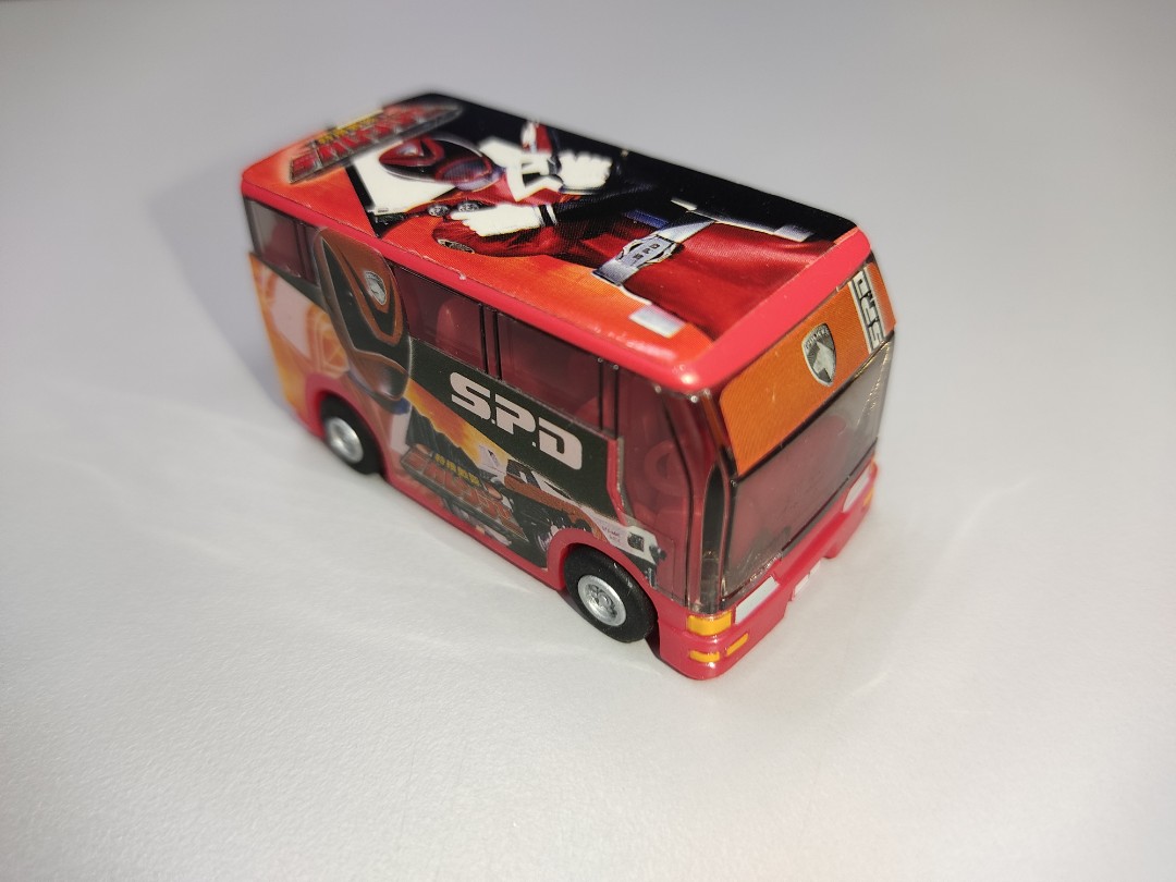 Power Rangers SPECIAL POLICE DEKARANGER SPD Bus, Toys & Games, Diecast ...