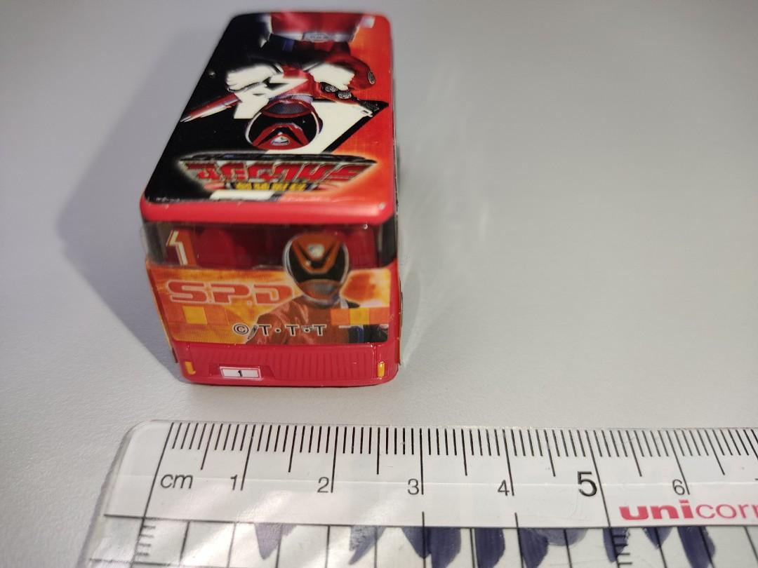 Power Rangers SPECIAL POLICE DEKARANGER SPD Bus, Toys & Games, Diecast ...