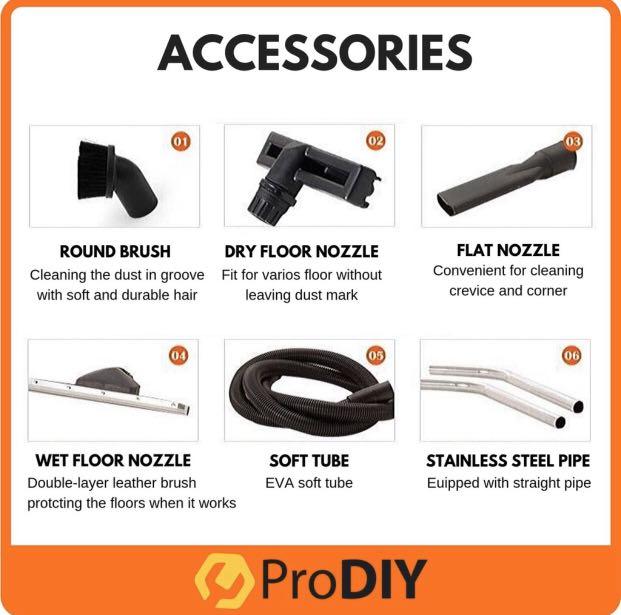 New Ready Stock Prodiy Pro301 Europower Eurox Vac5001 1800w 30l
