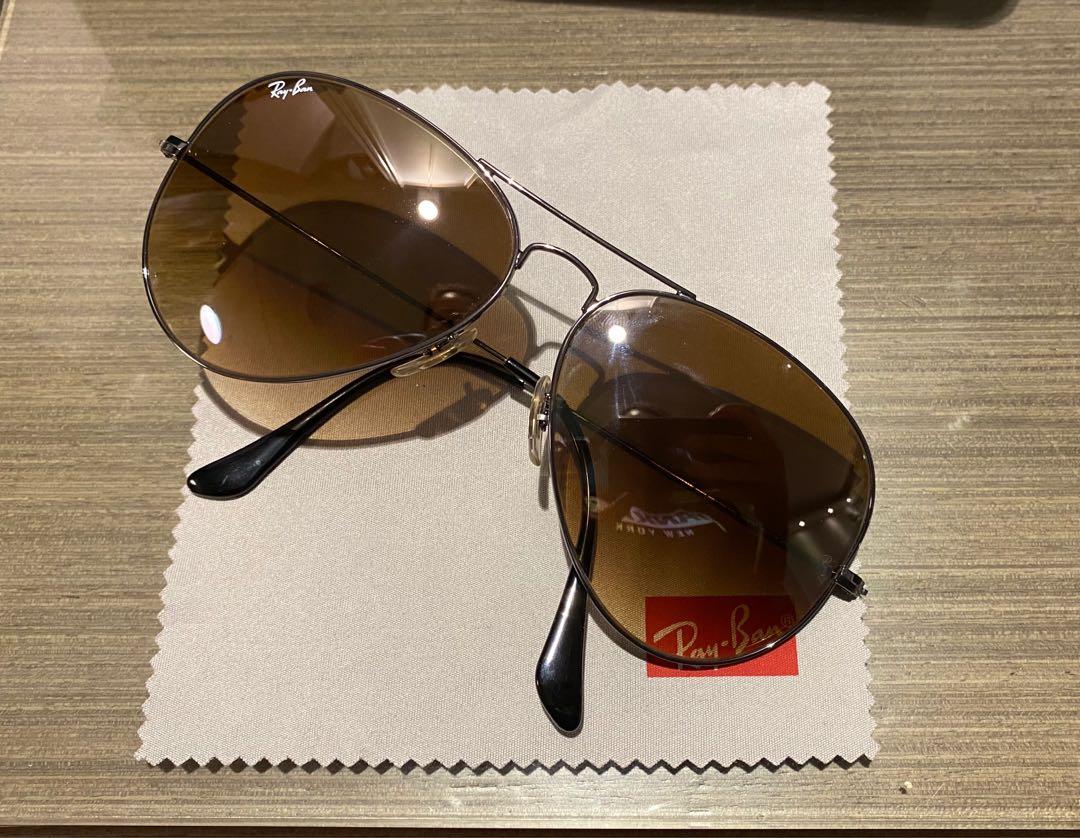 不議價：Ray Ban Sunglasses RB3025 Aviator Large Metal 004/51 62[]14 2N, 名牌 ...