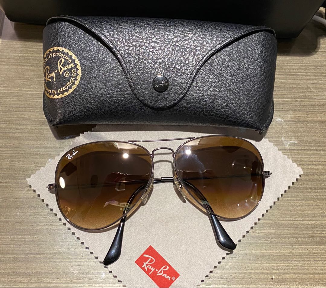 不議價：Ray Ban Sunglasses RB3025 Aviator Large Metal 004/51 62[]14 2N, 名牌 ...