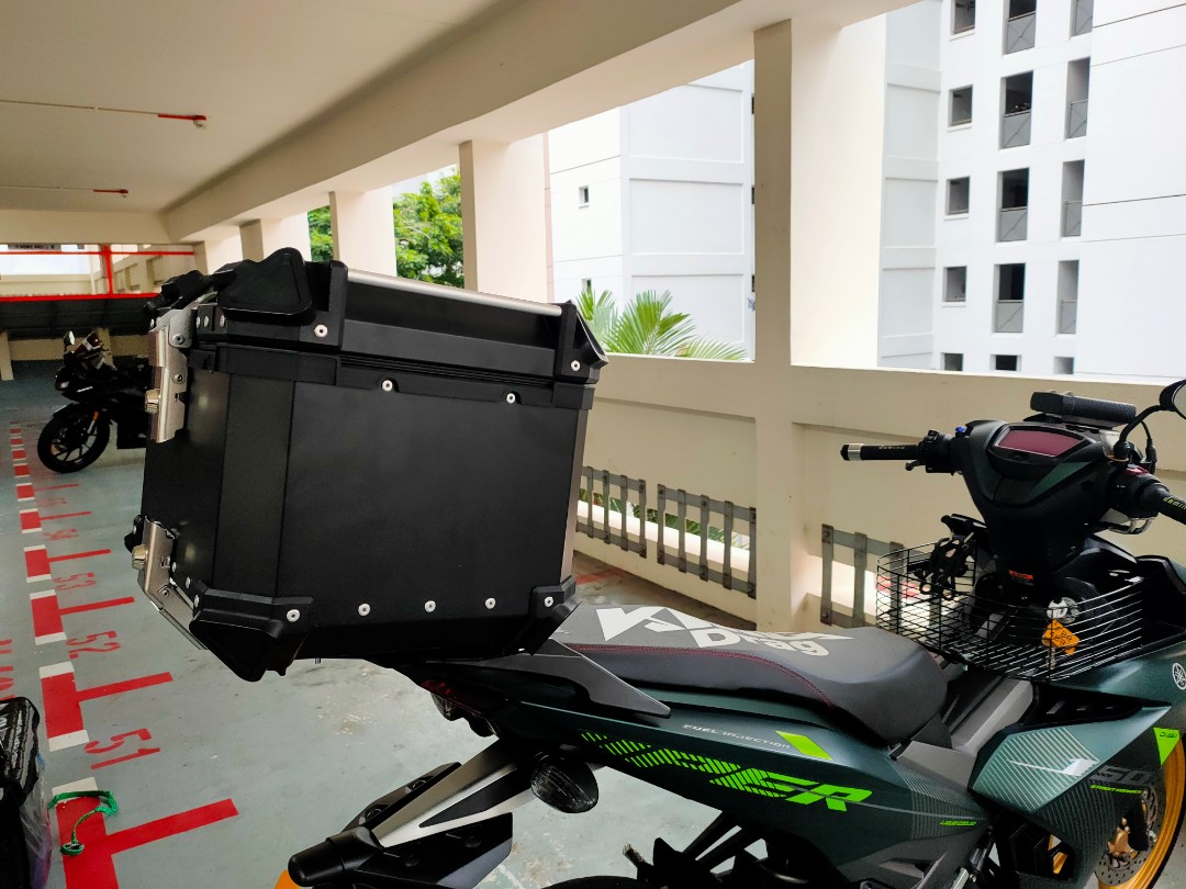 Sniper box & rack bundle Aluminium top box 40L 45L 55L 65L Sniper 150 ...