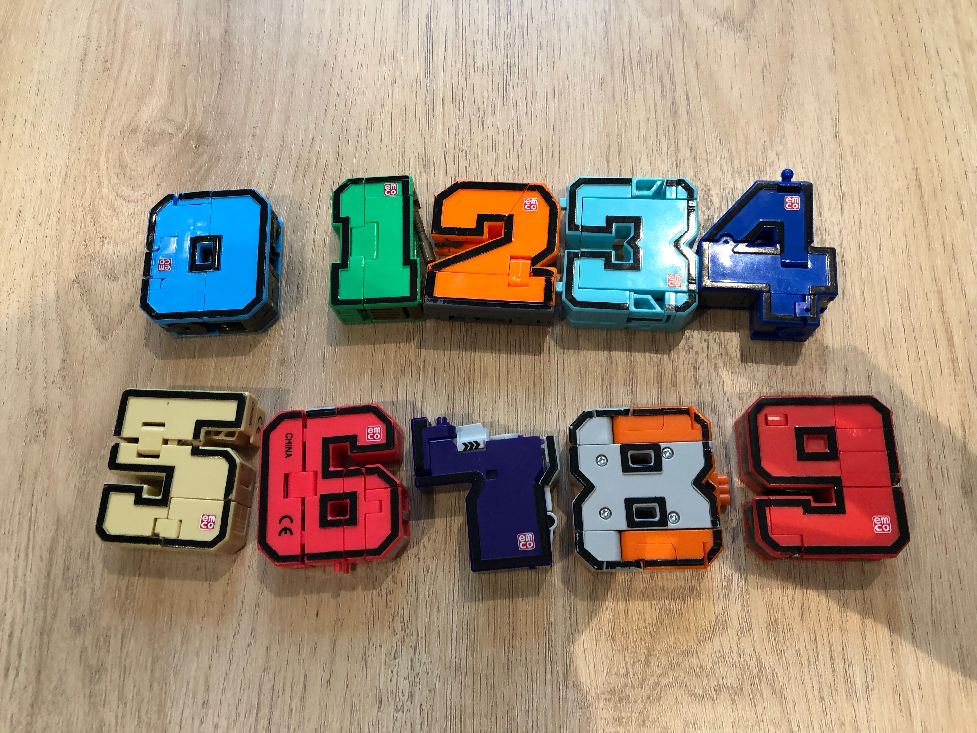 Transformers number set, Hobbies & Toys, Toys & Games on Carousell