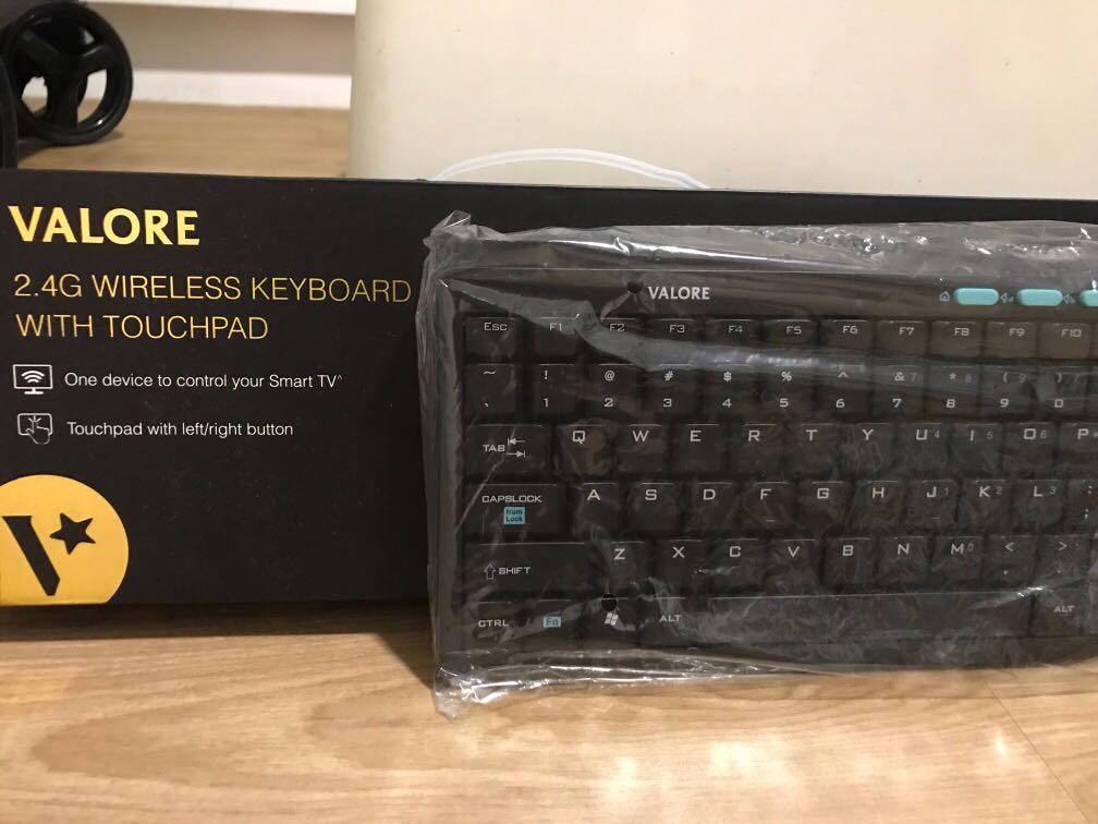 VALORE wireless keyboard with touchpad, Computers & Tech, Parts & Accessories, Computer Keyboard ...