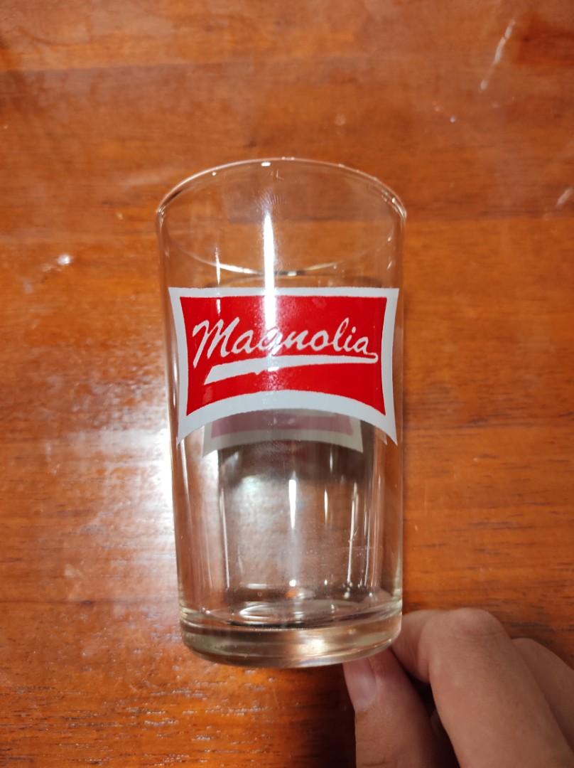 Vintage magnolia glass cup, Furniture & Home Living, Kitchenware ...