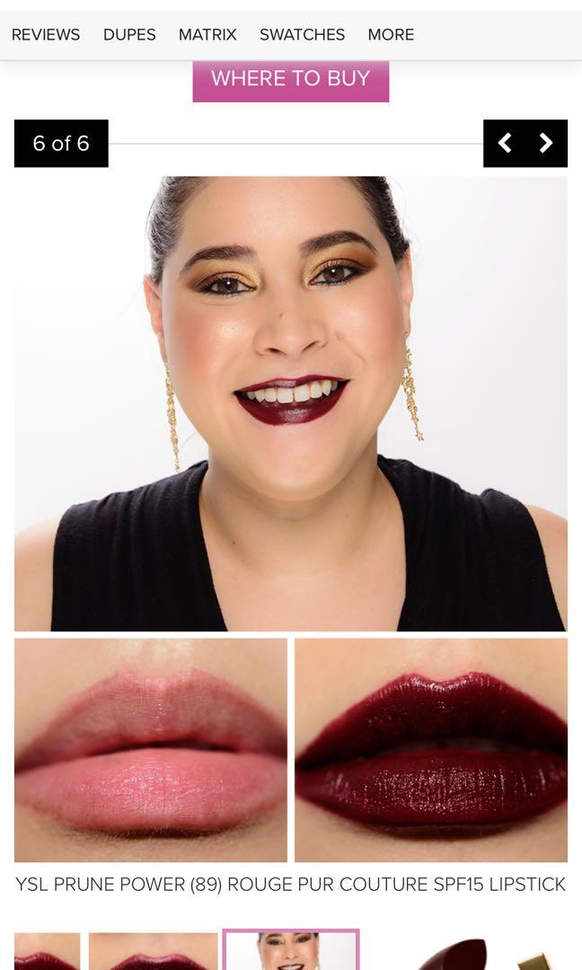 YSL Rouge Pur Couture #89, Beauty & Personal Care, Face, Makeup on ...