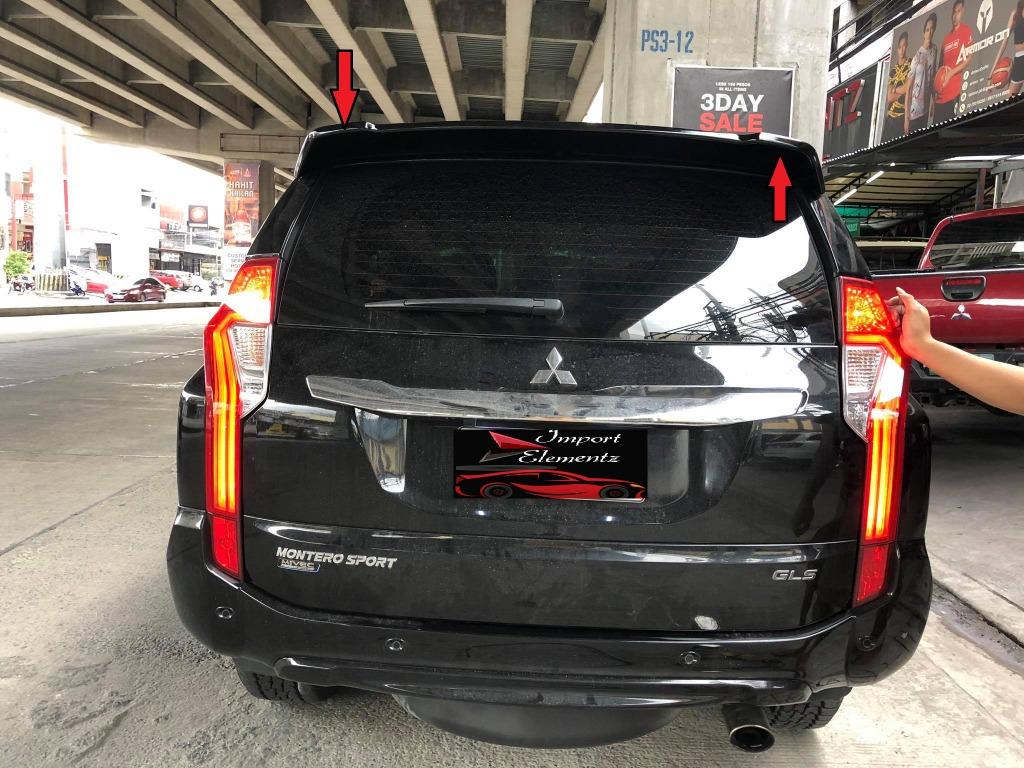 2016 to 2022 Mitsubishi Montero Oem Rear spoiler, abs plastic on Carousell