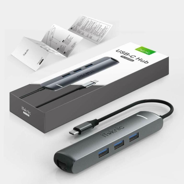 2227) iTeknic USB C Hub, 6-in-1 USB C Adapter with 4K USB C to HDMI ...