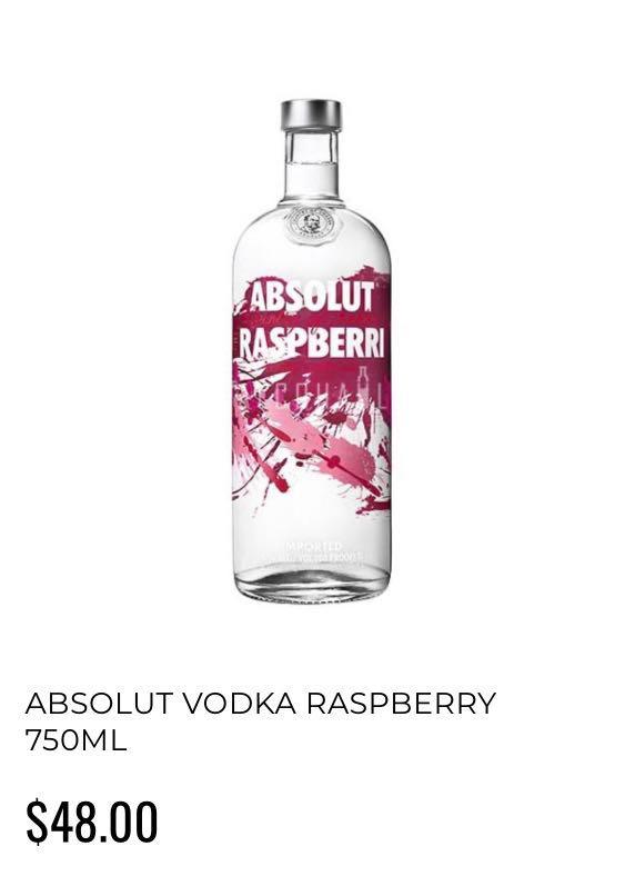 Absolut Vodka one litre, Food & Drinks, Alcoholic Beverages on Carousell