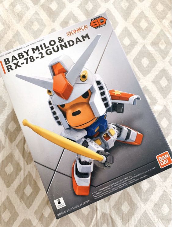 聯乘模型BABY MILO & RX-78-2鋼彈[SD GUNDAM EX-STANDARD], 興趣及遊戲, 玩具 & 遊戲類 ...
