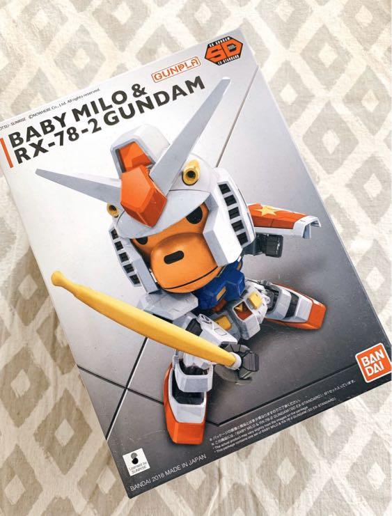 聯乘模型BABY MILO & RX-78-2鋼彈[SD GUNDAM EX-STANDARD], 興趣及遊戲, 玩具 & 遊戲類 ...