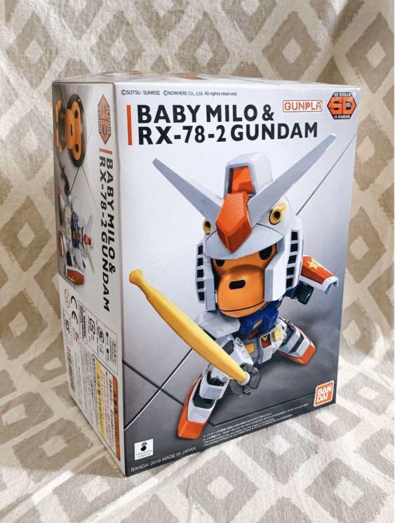 聯乘模型BABY MILO & RX-78-2鋼彈[SD GUNDAM EX-STANDARD], 興趣及遊戲, 玩具 & 遊戲類 ...