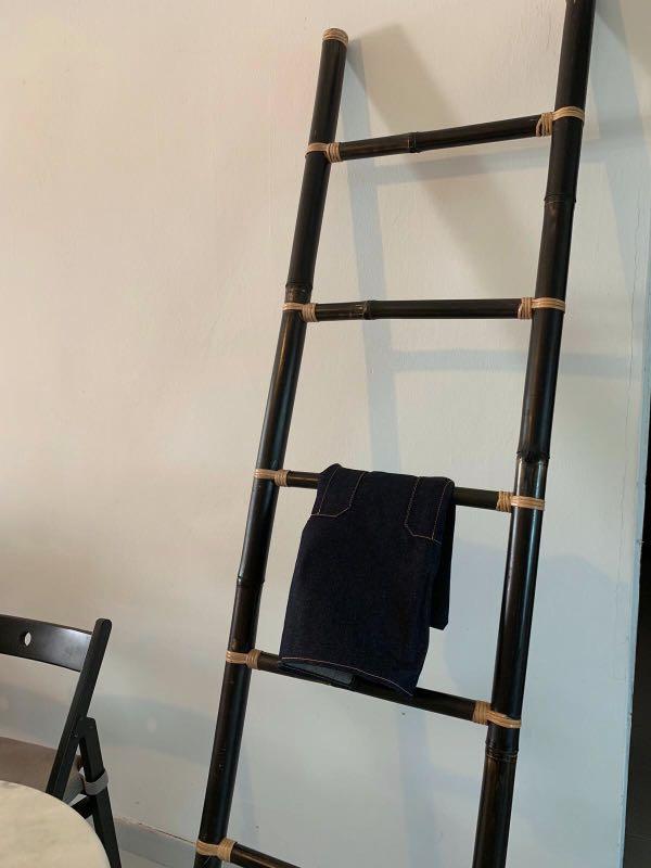 Bamboo ladder rack, Furniture & Home Living, Furniture, Shelves ...